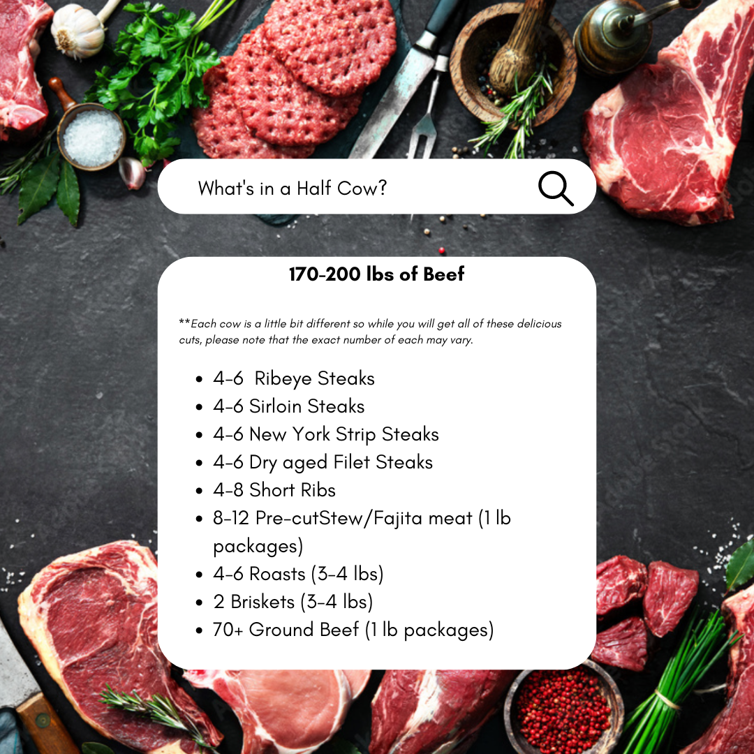 Family Feast Box (Half Cow) DEPOSIT + FREE SHIPPING – Parkerpastures