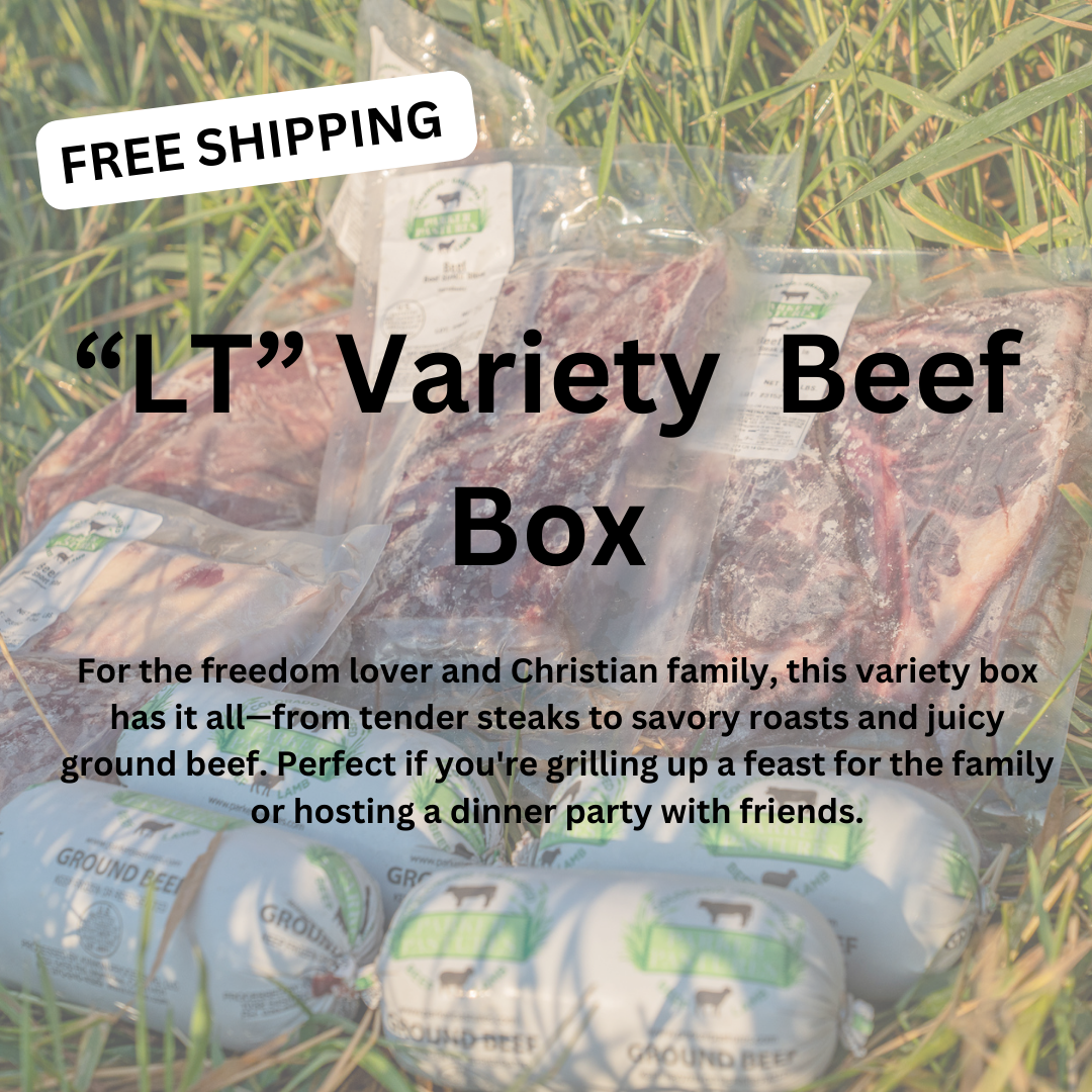 "LT" Beef Box with FREE SHIPPING (use code "BEEF") – Parkerpastures